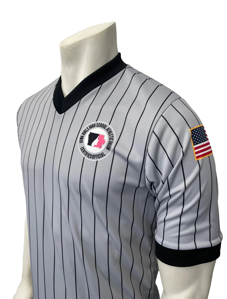 USA205IGU - Smitty "MADE IN USA" DYE SUB IGHSAU Grey V-Neck Wrestling ...